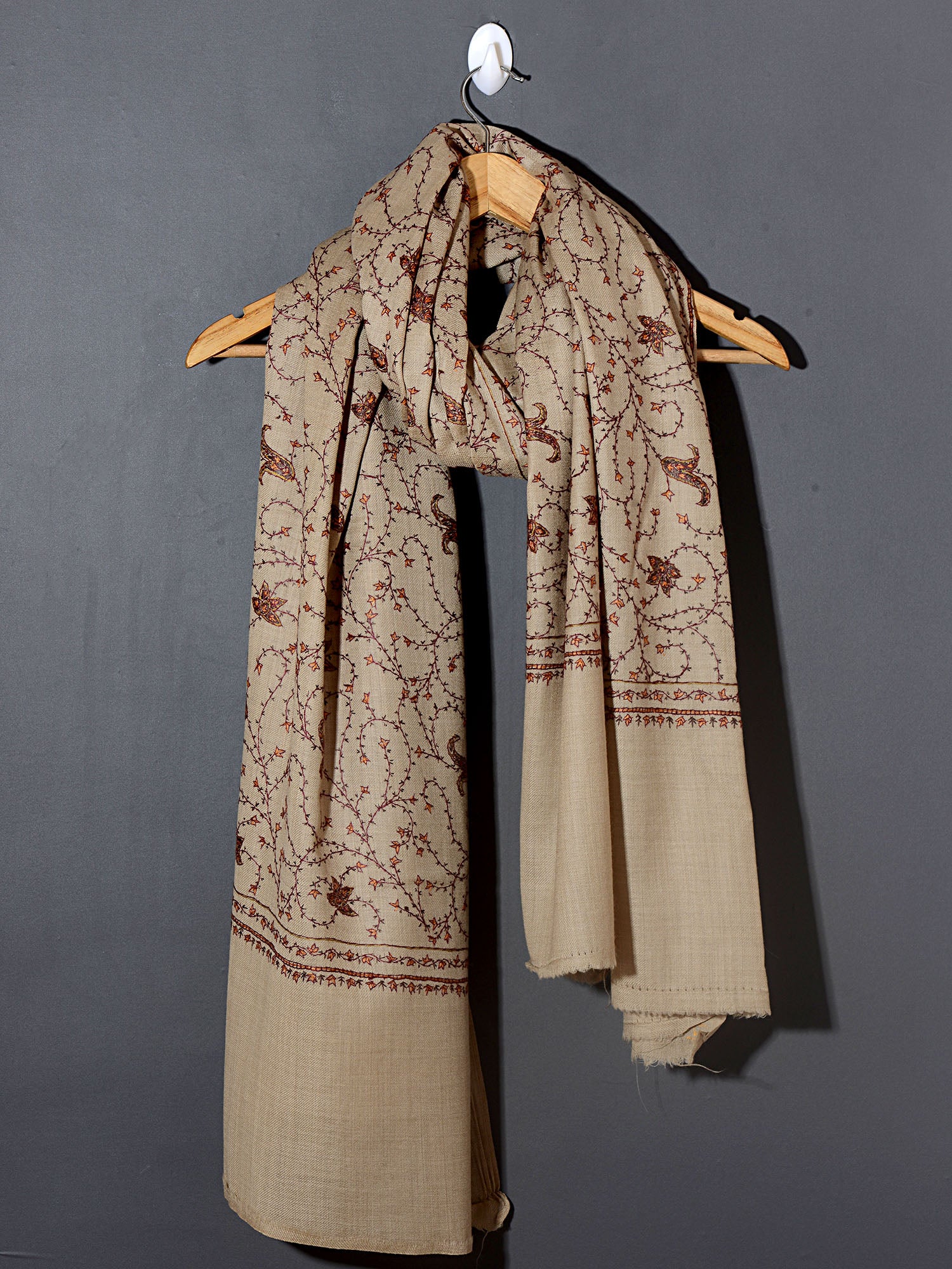 Buy Hand Embroidered Kashmiri Pashmina Shawl Online - OMVAI – OMVAI India